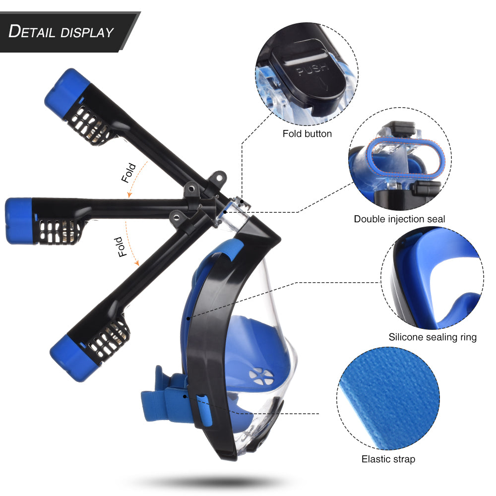 Snowledge Full Face Snorkel Mask – Snowledge Goggles